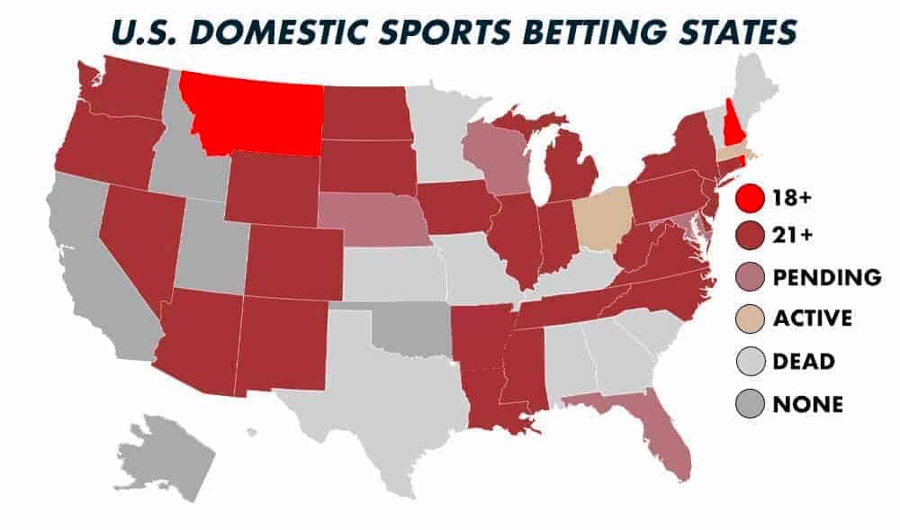 Sports Betting 18 - Legal Sportsbooks For 18 Year Olds & Up