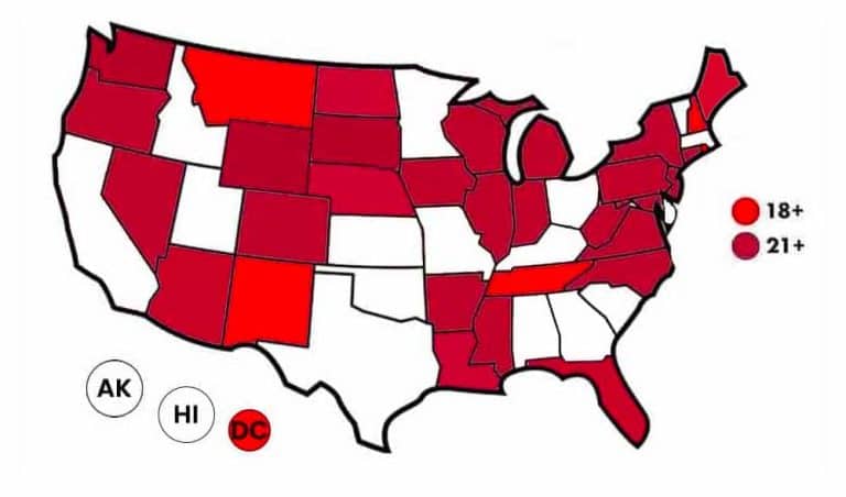 2022 USA Legal Sports Betting Age By State, Gambling Age